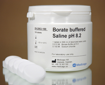 Borate Buffered Saline (BBS) (pH 8.2) (500 mL) (100 tablets) | Aniara ...