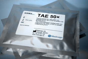 Tris-Acetate-EDTA (TAE) 50x Powder (pH 8.3) (1 L) (5 pouches) | Aniara Diagnostica